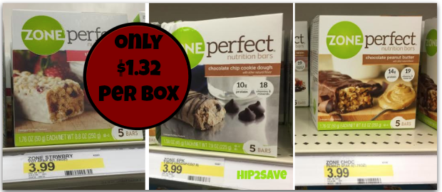 Target: Zone Perfect Bars 5-Count Boxes ONLY $1.32