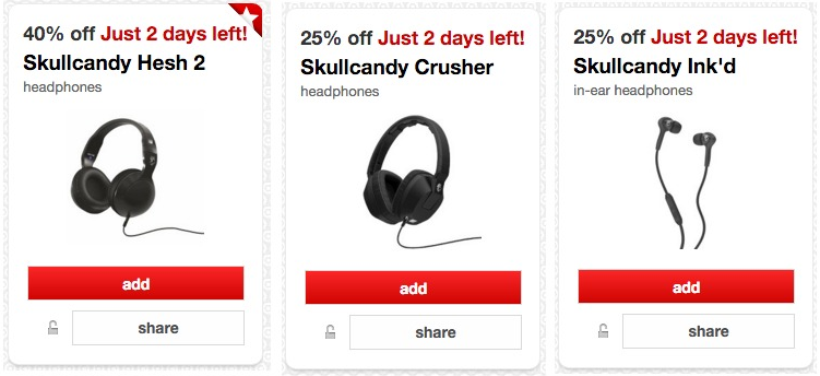 Target: 6 New Skullcandy Headphones Cartwheel Offers (+ Skullcandy ...