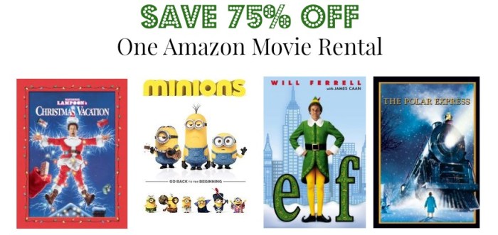 Amazon Instant Video: Save 75% Off One Amazon Movie Rental