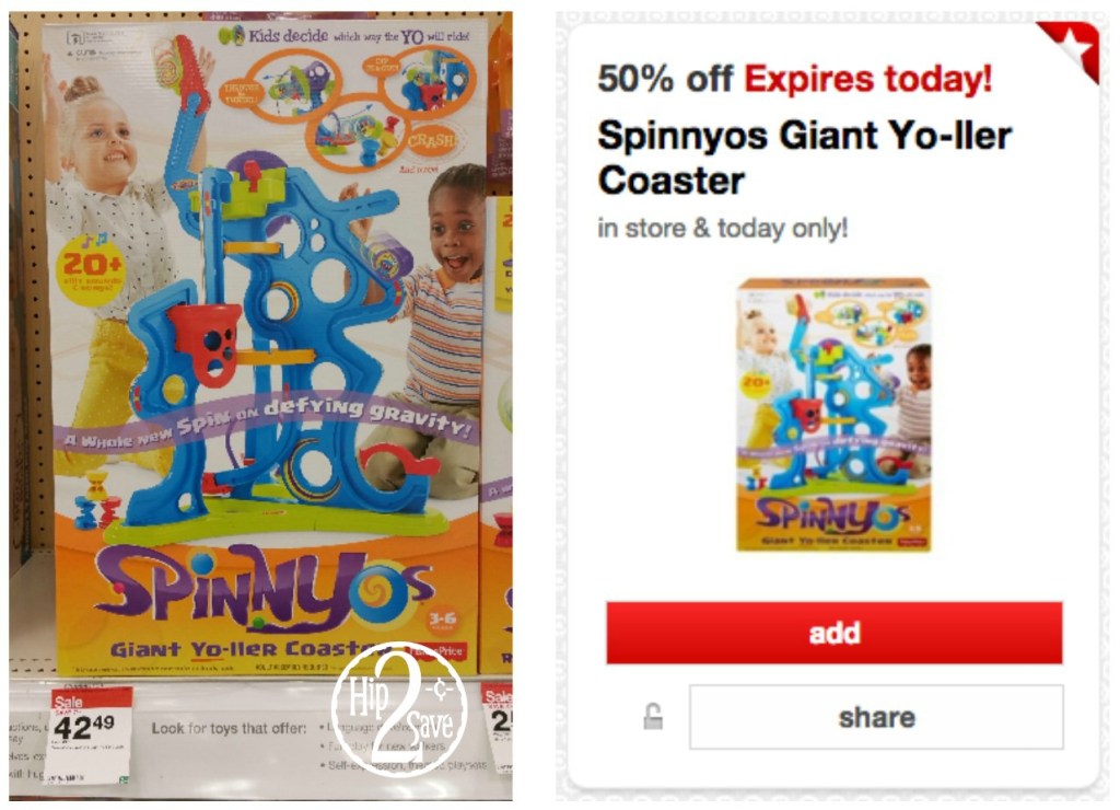 Target: 50% off Spinnyos Giant Yo-ller Coaster Cartwheel (Today Only)