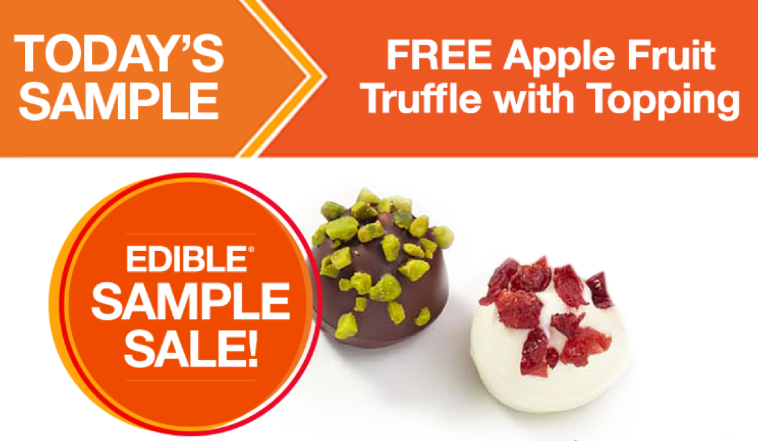 Edible Arrangements: FREE Apple Fruit Truffle with Topping Sample ...