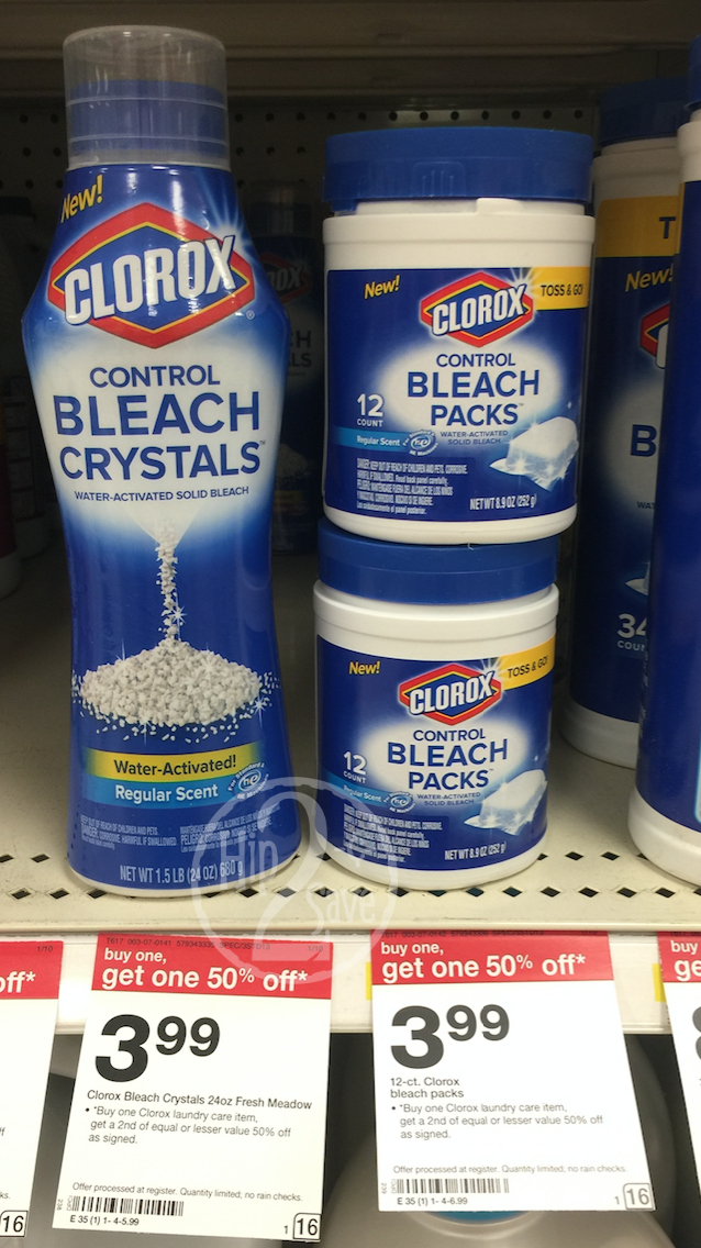 Target: Clorox Control Bleach Crystals and Packs Only $1.99 Each ...