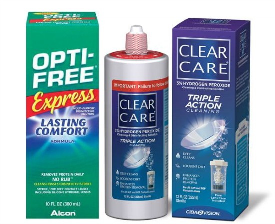 Two New Opti-Free & Clear Care Solution Coupons = Clear Care Twin Pack ...