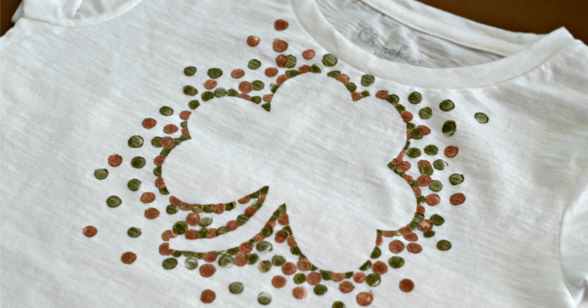 DIY Shamrock T-Shirt (St. Patrick's Day Craft)
