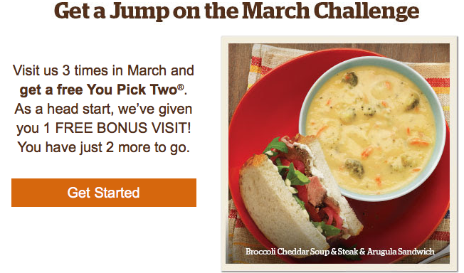 Panera Rewards March Challenge: Possible Free You Pick Two Meal After 2 ...