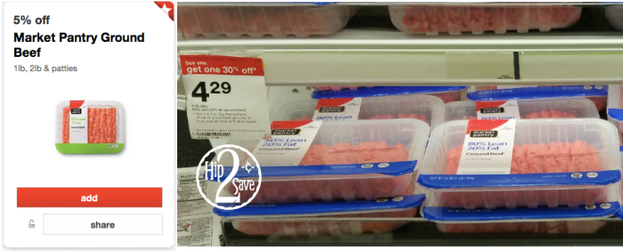 Target: Market Pantry All-Natural Ground Beef 1-Pound Packages ONLY $2. ...