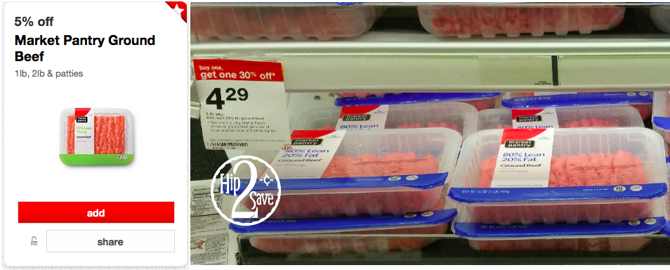 Target: Market Pantry All-Natural Ground Beef 1-Pound Packages ONLY $2. ...