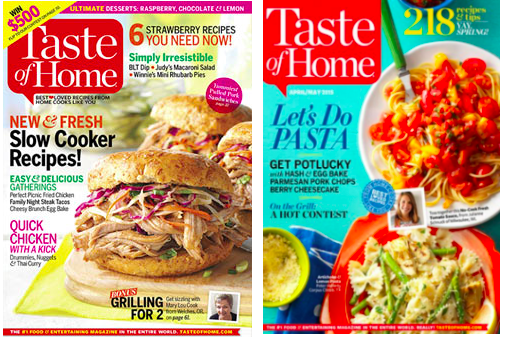 Free Taste of Home Magazine Subscription