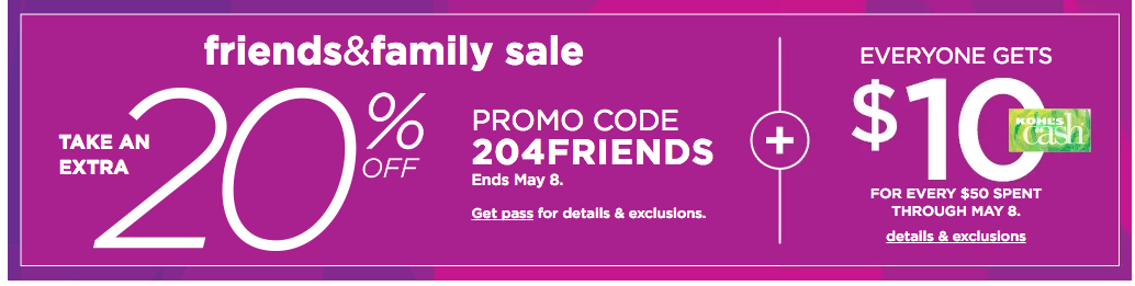 Kohl's: Extra 20% Off AND $10 Off $50 Gift Purchase = Nice Deals on ...