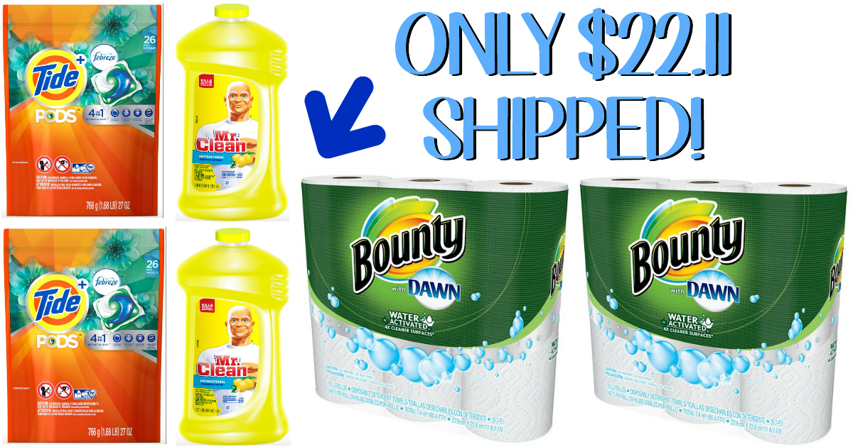 New Jet Customers: 52 Tide Pods, 6 Bounty with Dawn Rolls & 2 Mr. Clean ...