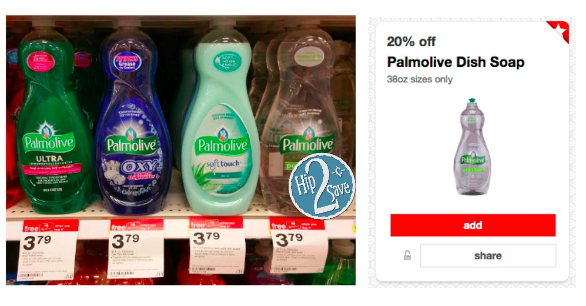 Target: Palmolive Dish Soap LARGE Bottles Only $1.78 Each (After Gift Card)