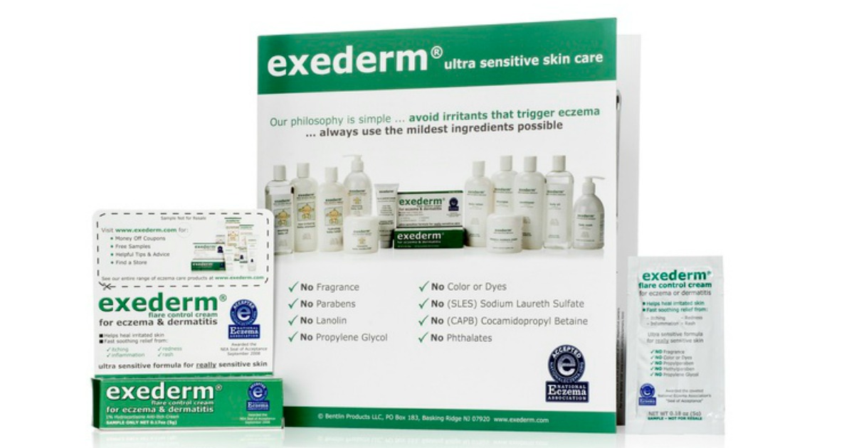 FREE Exederm Ultra Sensitive Skin Care Sample