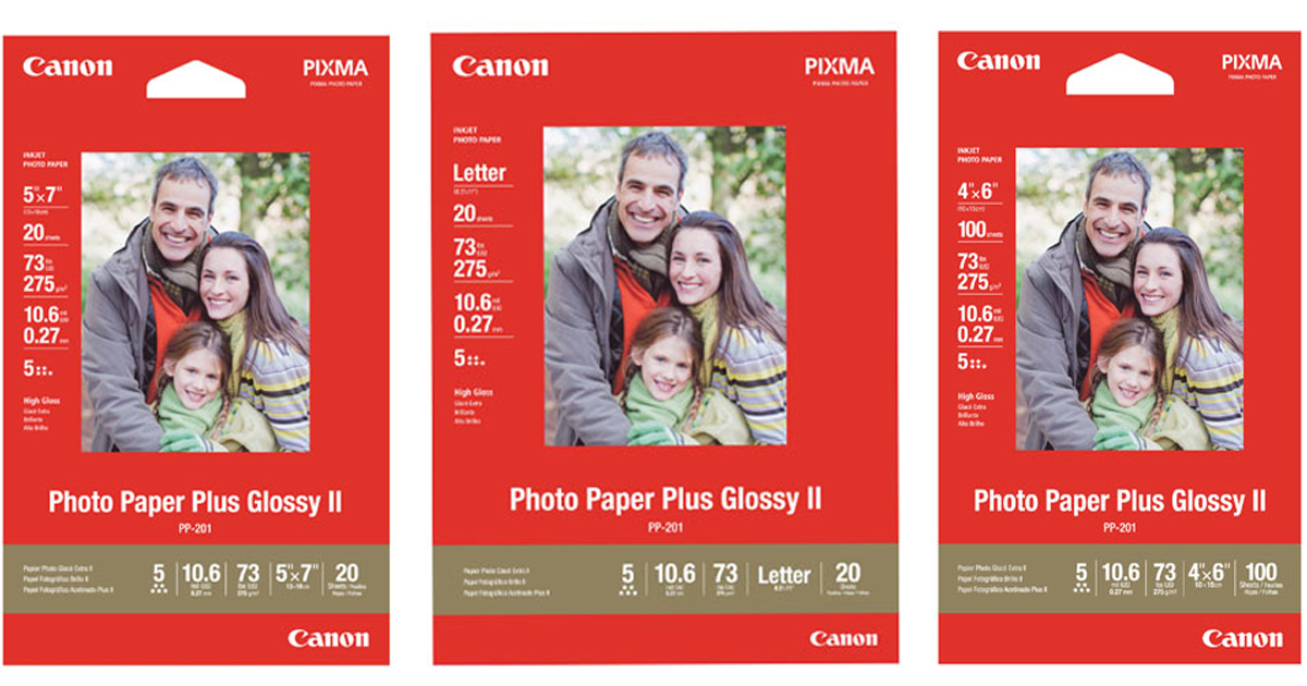 Canon.com: 10 Packs of Canon 5×7 Photo Paper Only 42¢ Each (Regularly ...