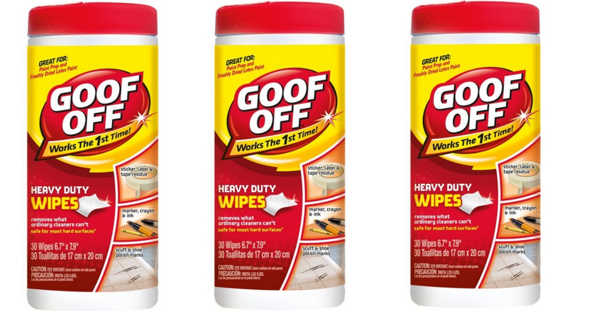 Amazon: Goof Off Spot Remover and Degreaser Wipes Only $1.98