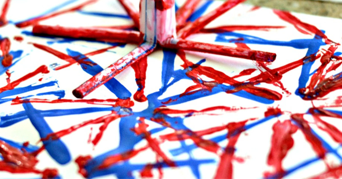 Make Firework Art With Your Kids for the 4th of July | Hip2Save DIY