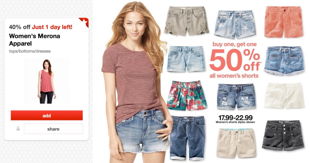 Target: 40% Off Merona Women’s Apparel In-Store AND Online (Tees ...