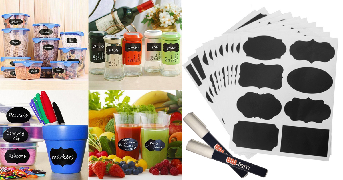 Amazon: 80 Reusable Chalkboard Labels + Markers Only $6.99 (Regularly ...