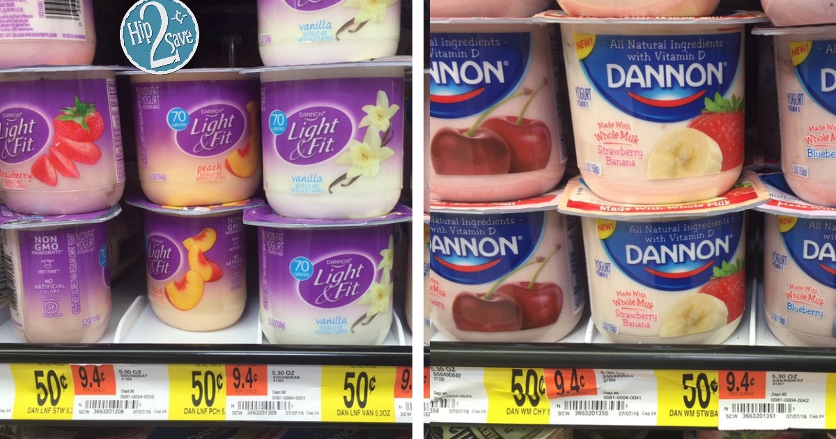 3 New Dannon Yogurt Coupons = Single Serve Yogurt Only 33¢ Each at Walmart
