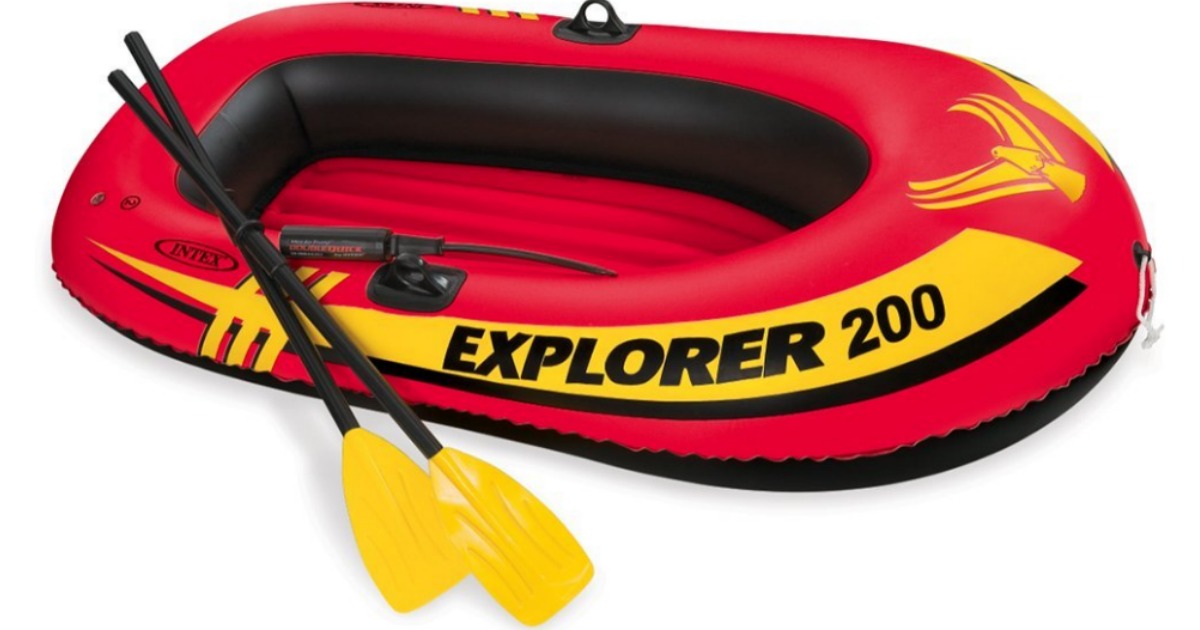 Amazon: Intex Explorer 2-Person Inflatable Boat With Oars & Air Pump ...