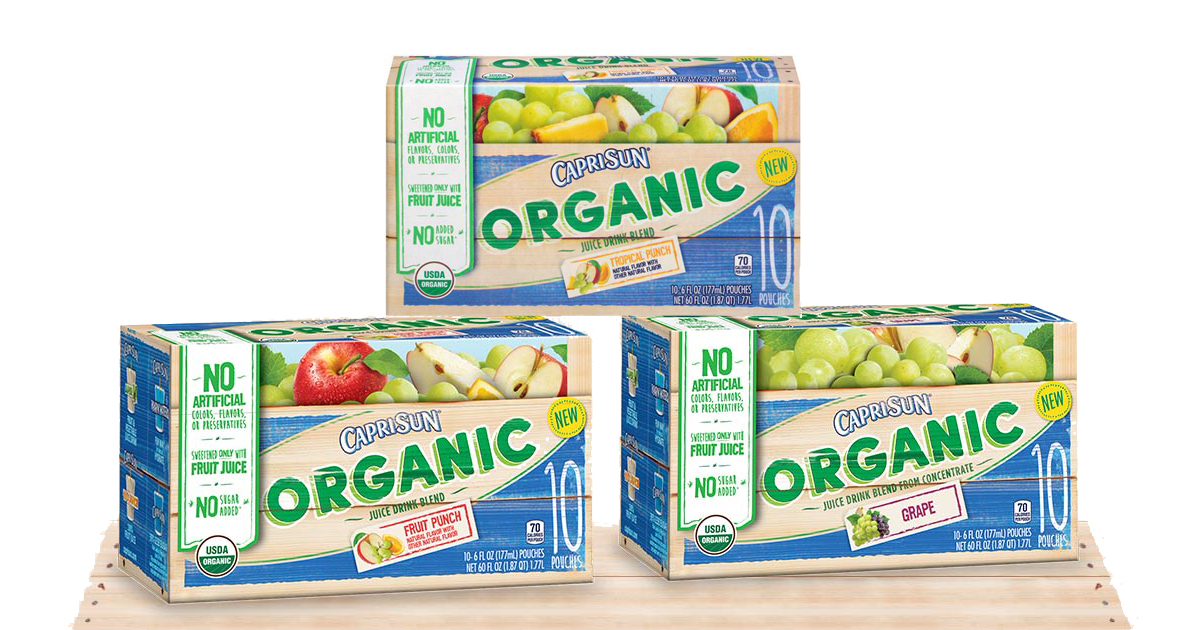 New $1/1 Capri Sun Organic Juice Pouches Coupon = Only $2.47 Per Box at ...