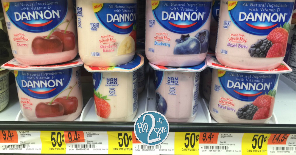 Walmart: Dannon Whole Milk Single Yogurt Cups ONLY 17¢ Each (After Ibotta)
