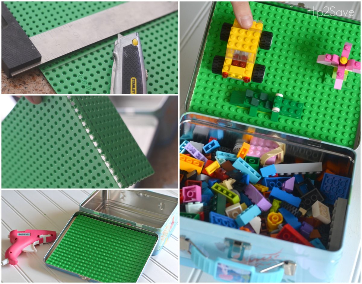 DIY LEGO Travel Case Made from Lunch Box
