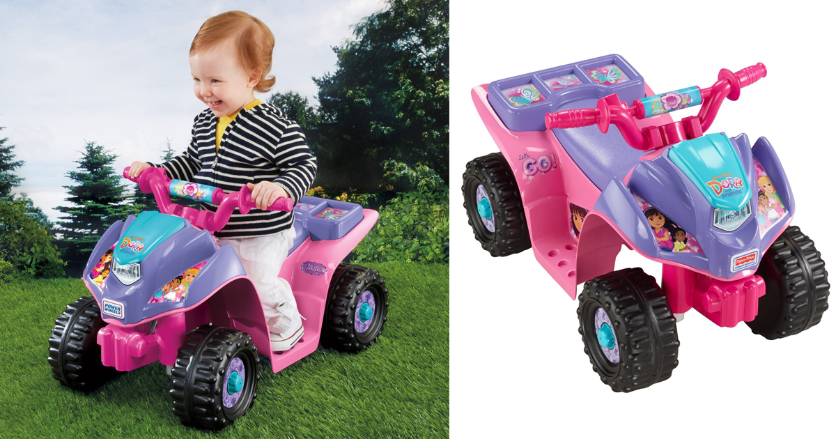 Amazon: Power Wheels Dora & Friends Lil Quad Ride On ONLY $45 ...