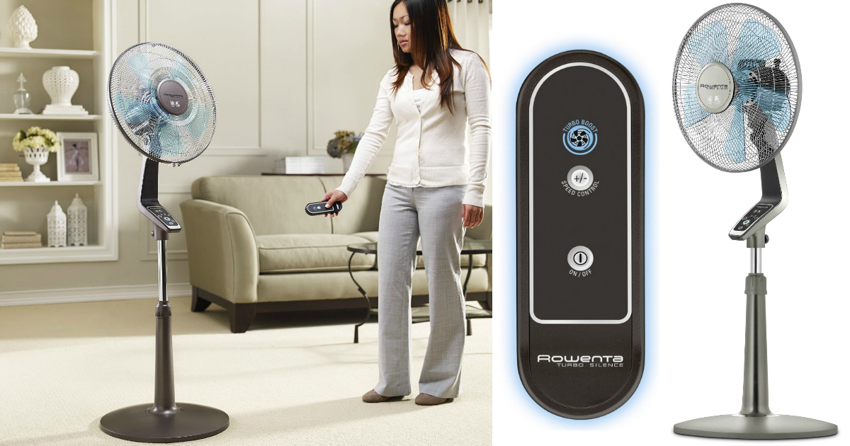 Amazon: Rowenta 4-Speed Oscillating 16" Stand Fan with Remote Control ...