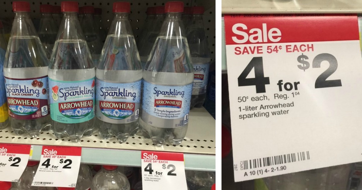 Target: Save 50% on Sparkling Water 1-Liter Bottles (No Coupons Needed)