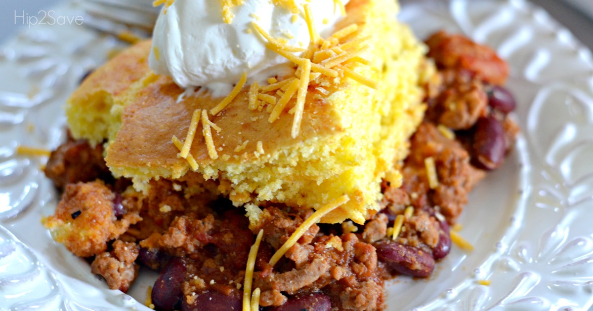 Craving Comfort Food? Make this Cornbread Chili Casserole