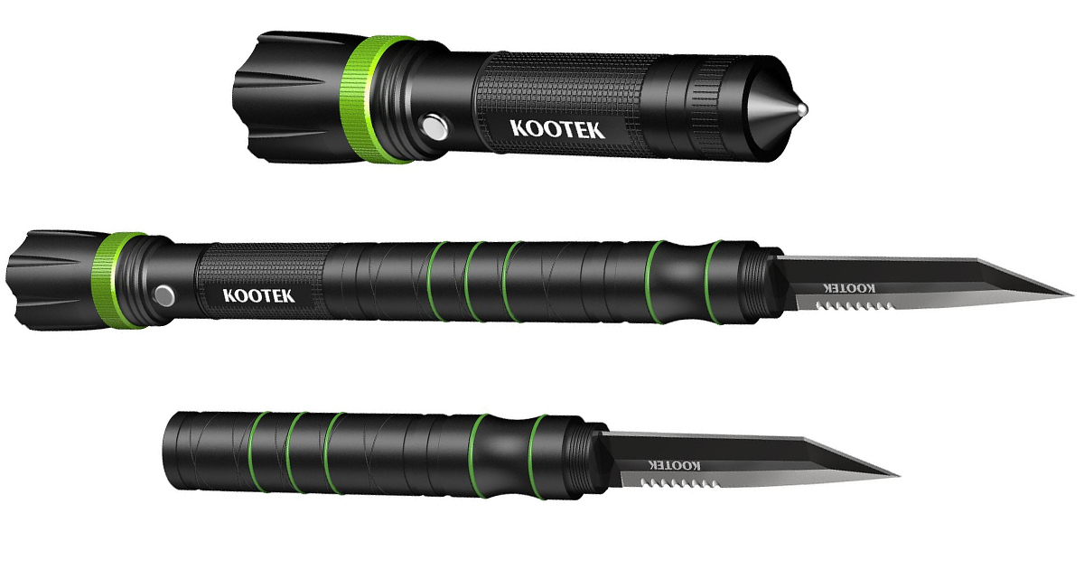 Amazon: Kootek 3-in-1 Flashlight w/ Knife & Hammer Only $13.98 ...