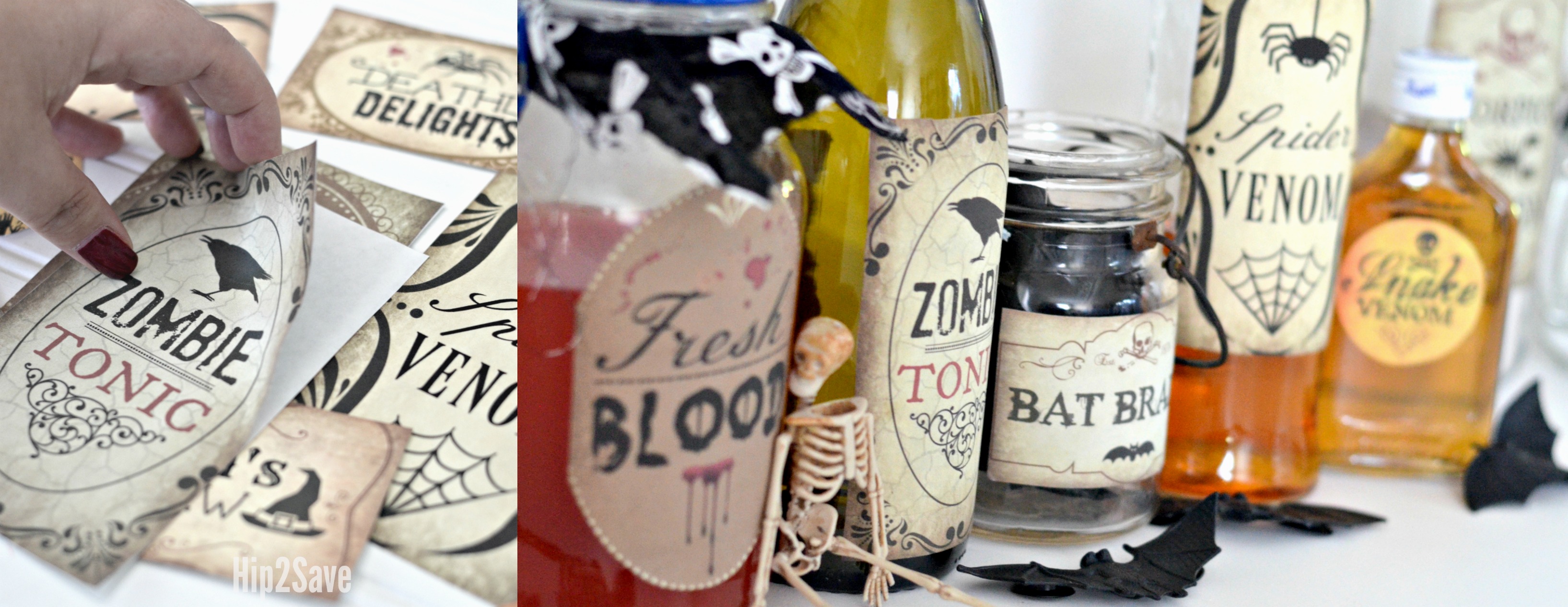 Create Spooky Halloween Potion Bottles with Our 10 FREE Printable Labels