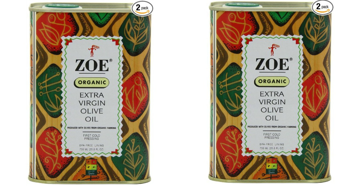 Amazon: Two Zoe Organic Extra Virgin Olive Oil 25.5oz Tins Only $18.99 ...