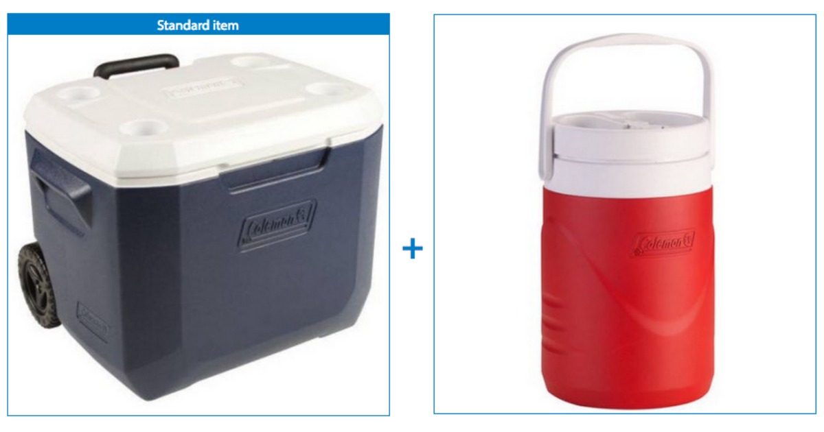 Walmart: Coleman Xtreme 50-Quart Wheeled Cooler AND 1 Gallon Jug Value ...
