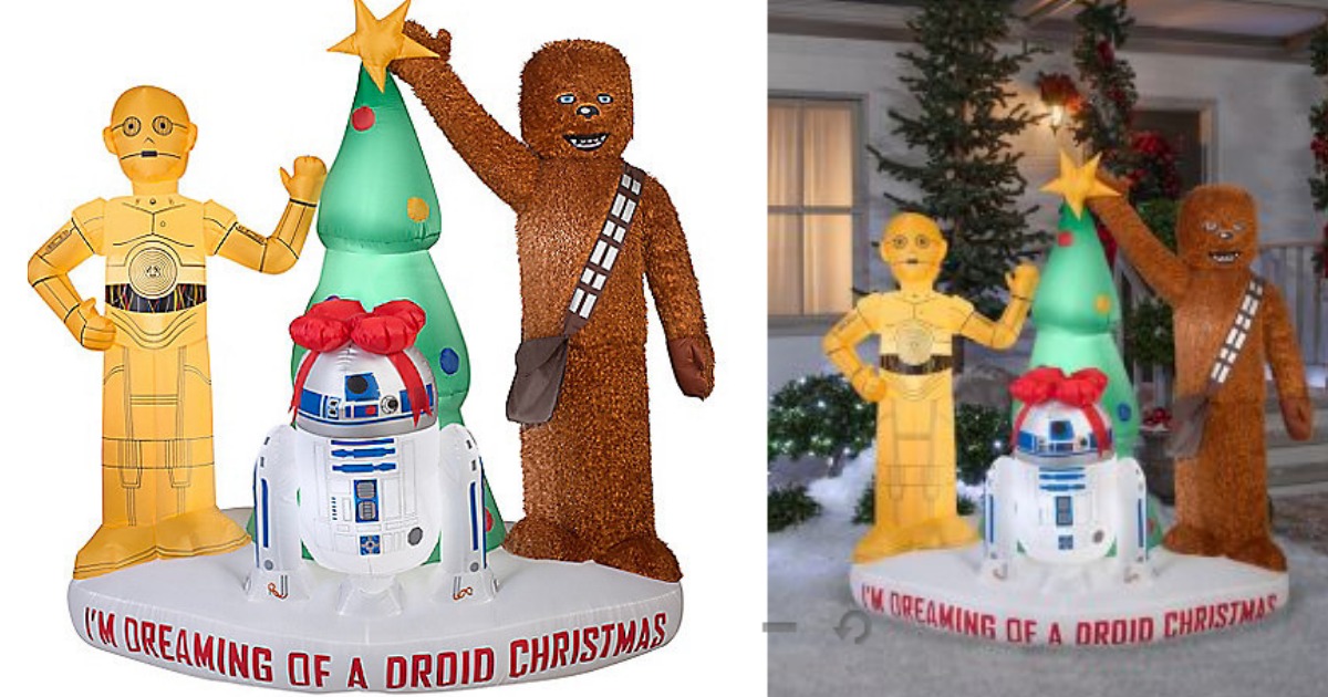 6-Foot Star Wars Light Up Droid Christmas Inflatable ONLY $95.98 ...