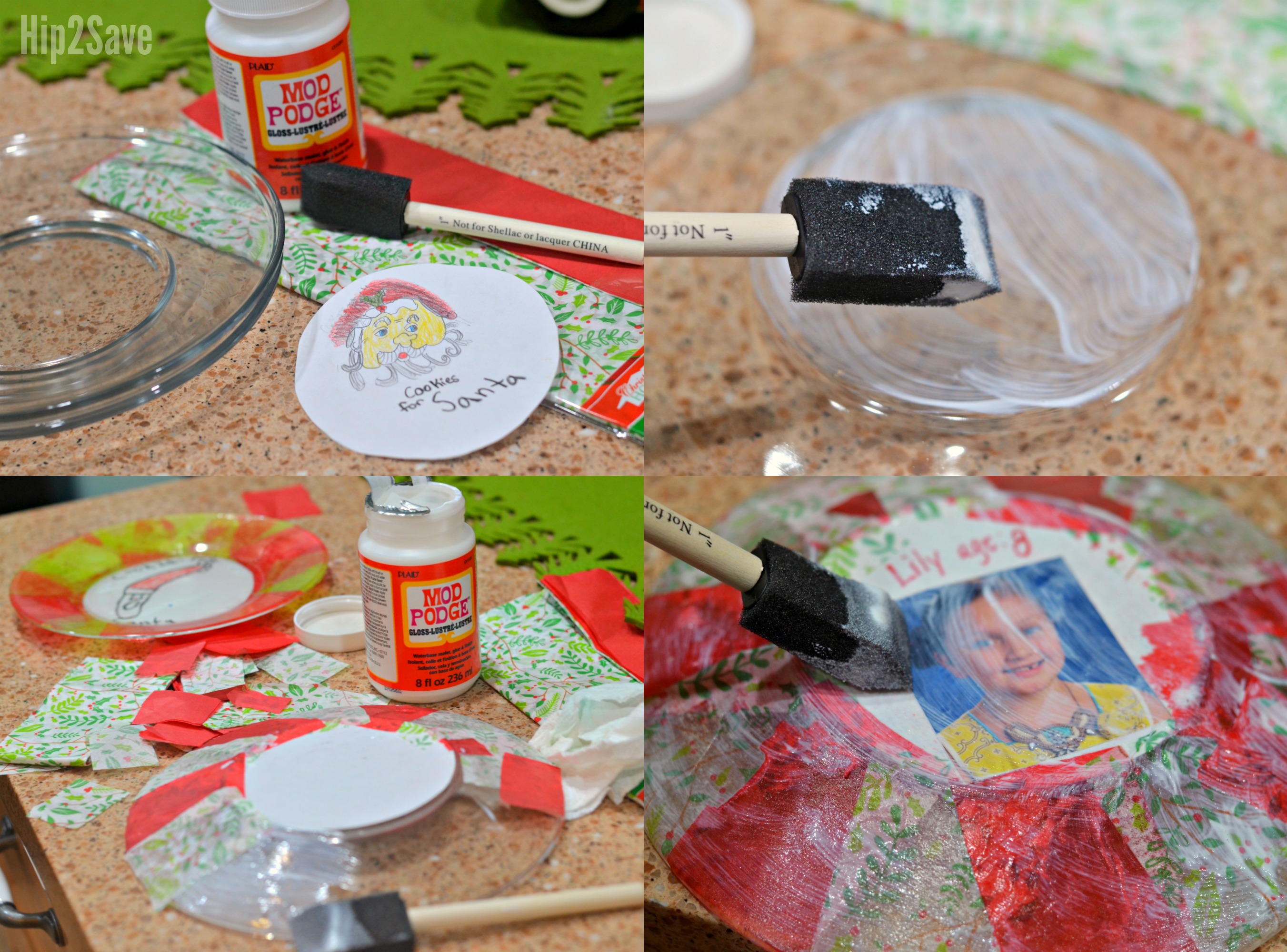 DIY Cookies for Santa Plate (Christmas Kids Craft) • Hip2Save