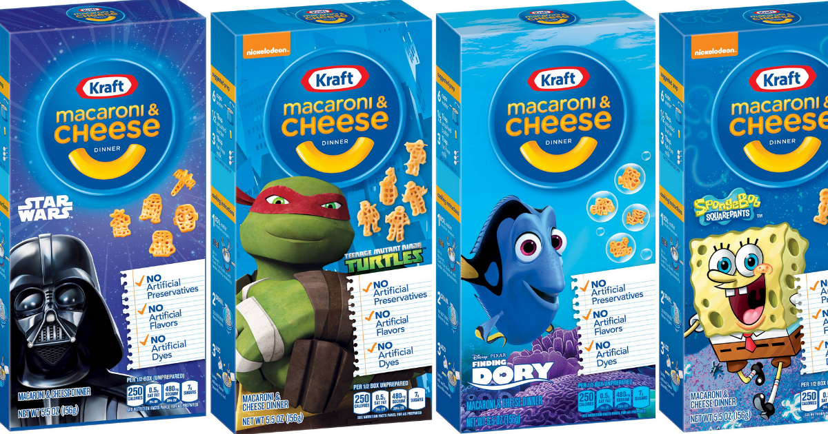 Kraft Mac And Cheese Shapes