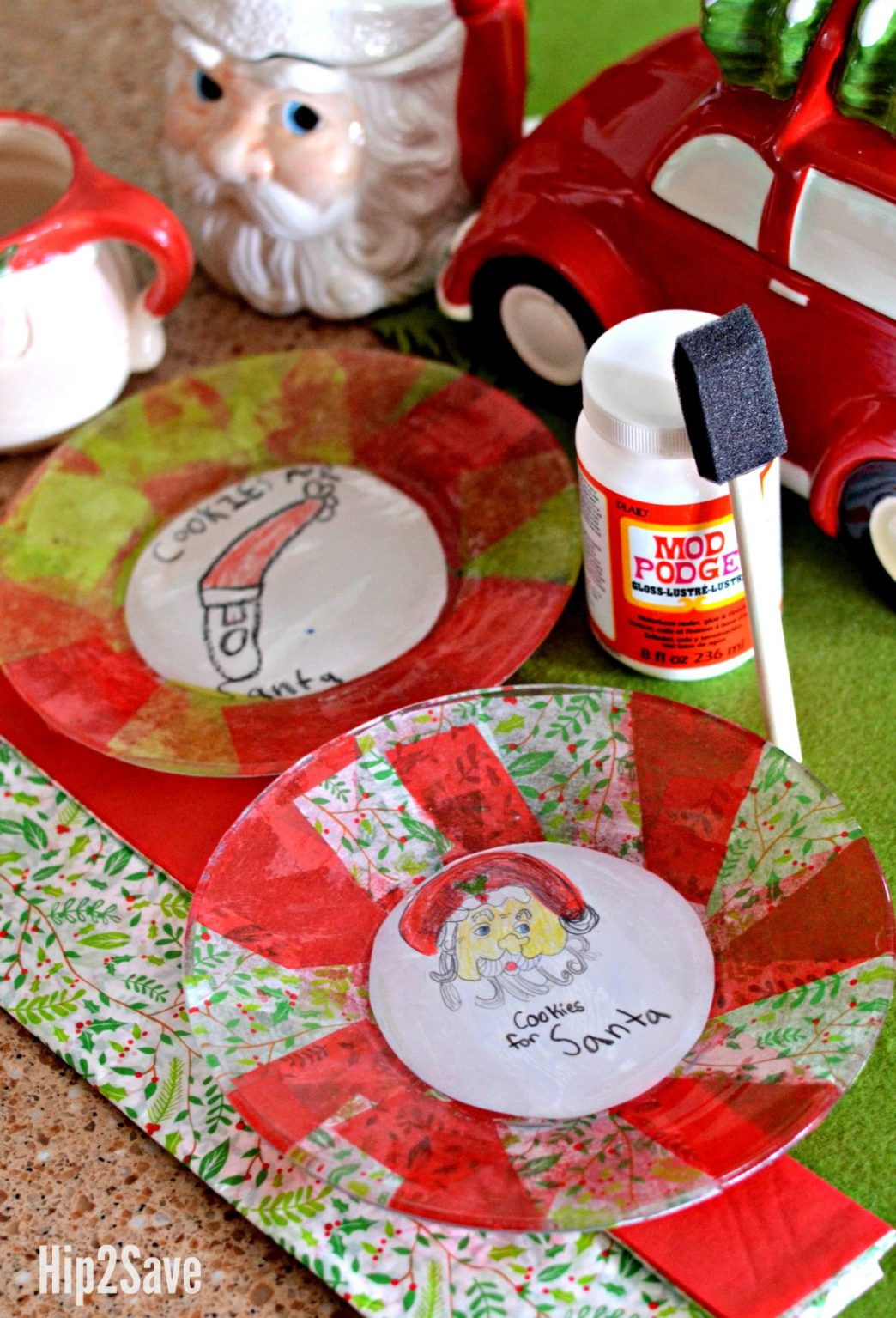 DIY Cookies for Santa Plate (Christmas Kids Craft)