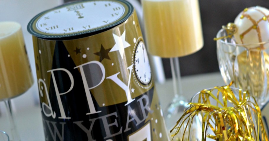 New Year's Eve Centerpiece Idea (Using Dollar Store Items)