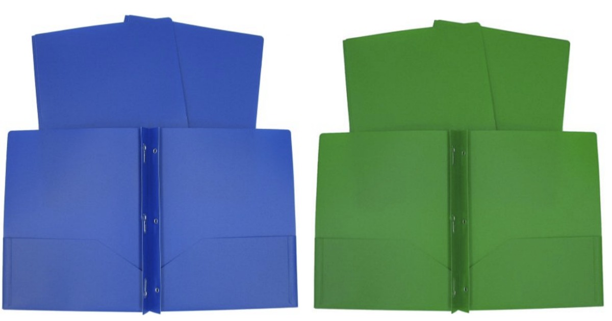 Walmart: 3-Prong Poly Folders Only 50¢ (Regularly $2)