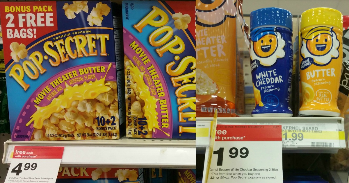 New Pop Secret Popcorn Coupons = PopCorn 12-Pack & Kernel Seasoning ...