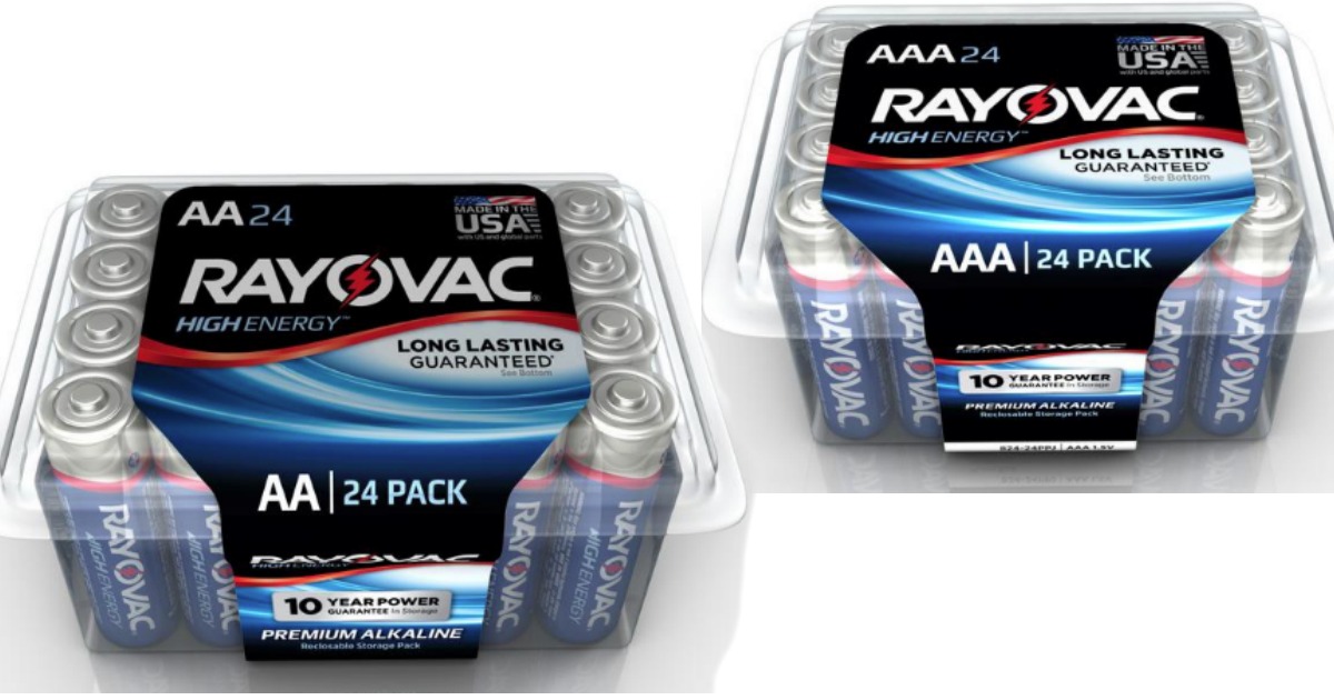 Home Depot: Rayovac AA or AAA 24-Pack Batteries ONLY $4 (Just 17¢ Per ...