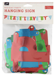 A Unique Hanging Sign for Your Next Party...