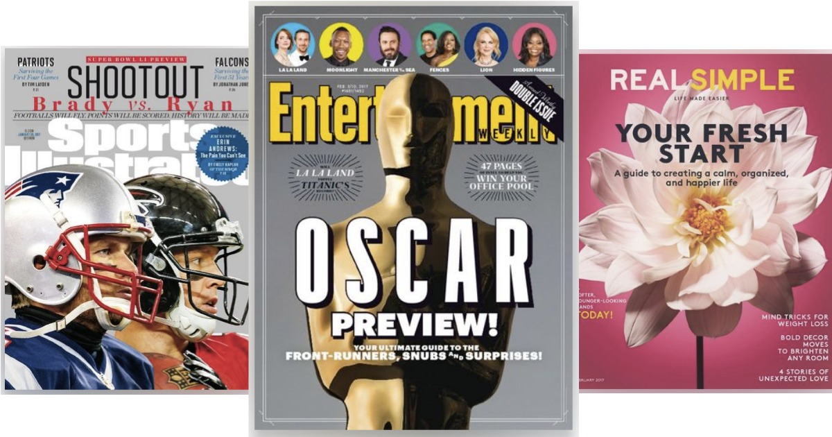 FREE Magazine Subscriptions: Sports Illustrated, Entertainment Weekly ...