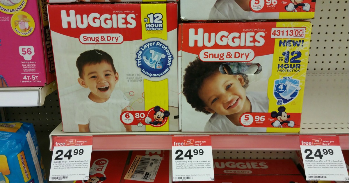 Target Shoppers! Score $130 Worth of Huggies Diapers & Wipes For Under $66