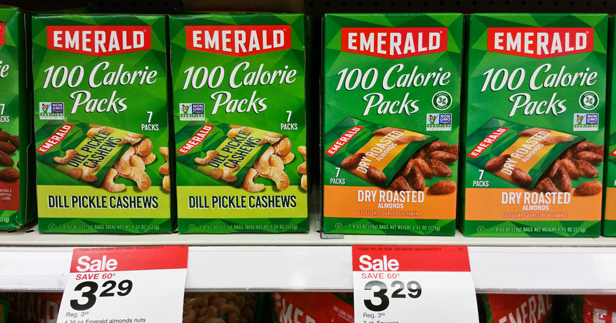 Target: Emerald Nuts 100 Calorie Packs 7ct Box Only $2.29 Each + More