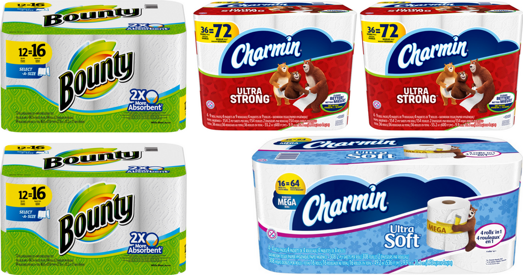 Six NEW Charmin & Bounty Coupons