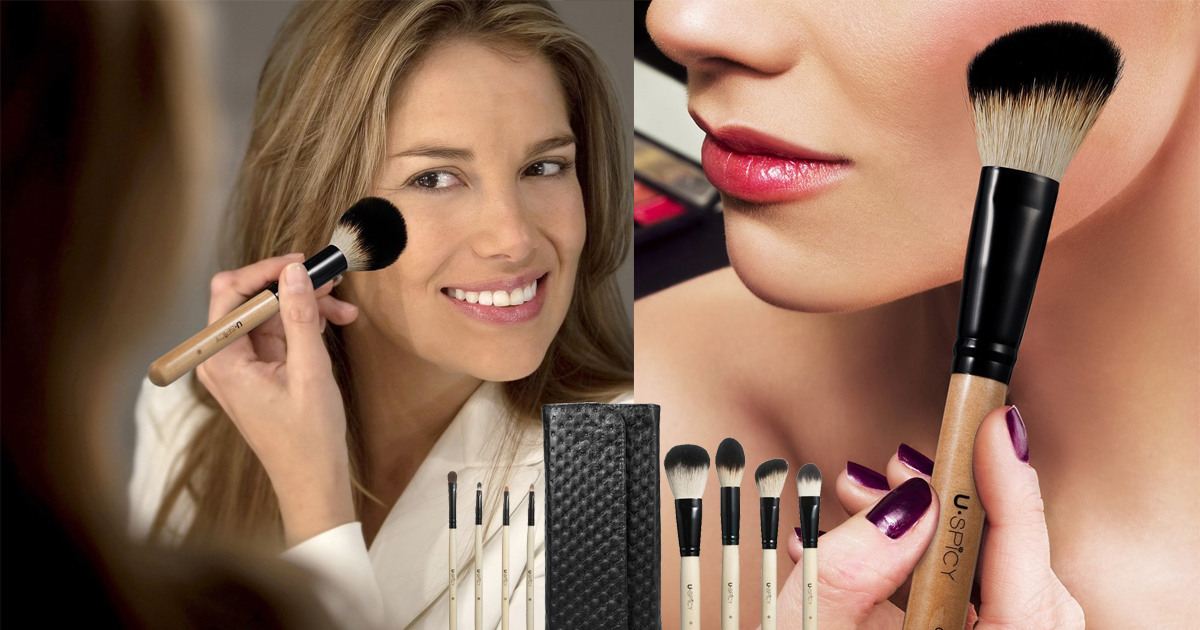 Amazon: 8-Piece Make-Up Brush Set w/ Travel Pouch Just $6.99