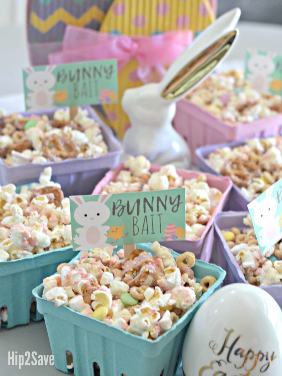 Bunny Bait Easter Popcorn Snack + Free Printable