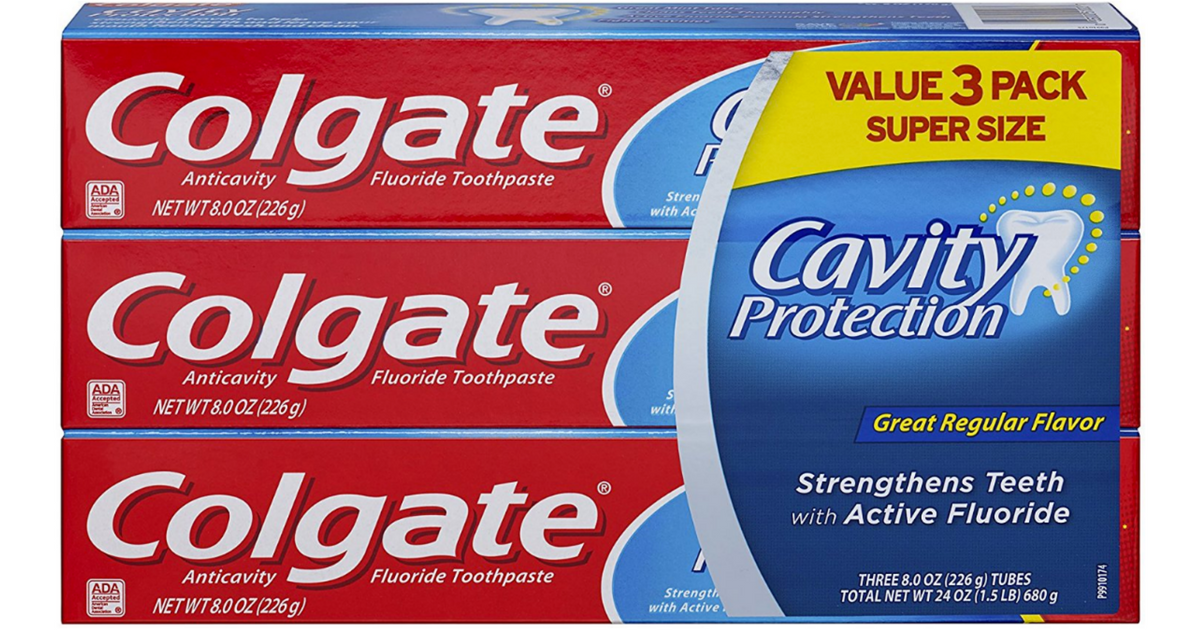 Amazon: Colgate Cavity Protection 3-Pack ONLY $2.57 (Just 86¢ Per Tube ...